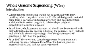 2 whole genome sequencing and analysis | PPTX