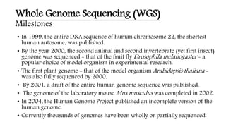 2 whole genome sequencing and analysis | PPTX