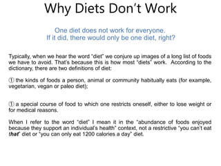 2 why diets dont work2 | PPT
