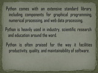 2 why python for nlp | PPT