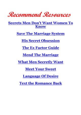 Winning back your boyfriend from a guy's perspective | PDF