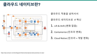 클라우드 네이티브 IT를 위한 4가지 요소와 상관관계 - DevOps, CI/CD, Container, 그리고 MSA | PDF