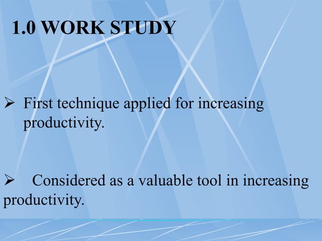 (WORKSTUDY AND ERGONOMICS) Lecture 2 | PDF