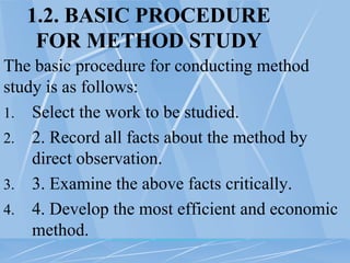 (WORKSTUDY AND ERGONOMICS) Lecture 2 | PDF