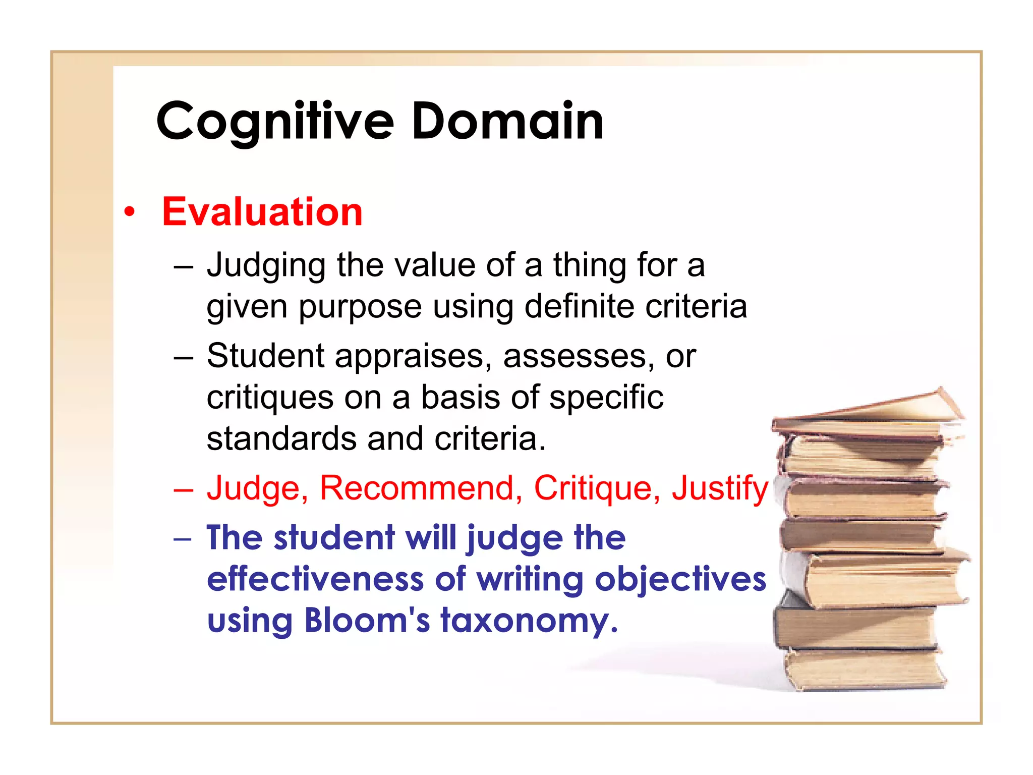 2 Writing Behavioral Objectives Taxonomy Of Educational Objectives 2