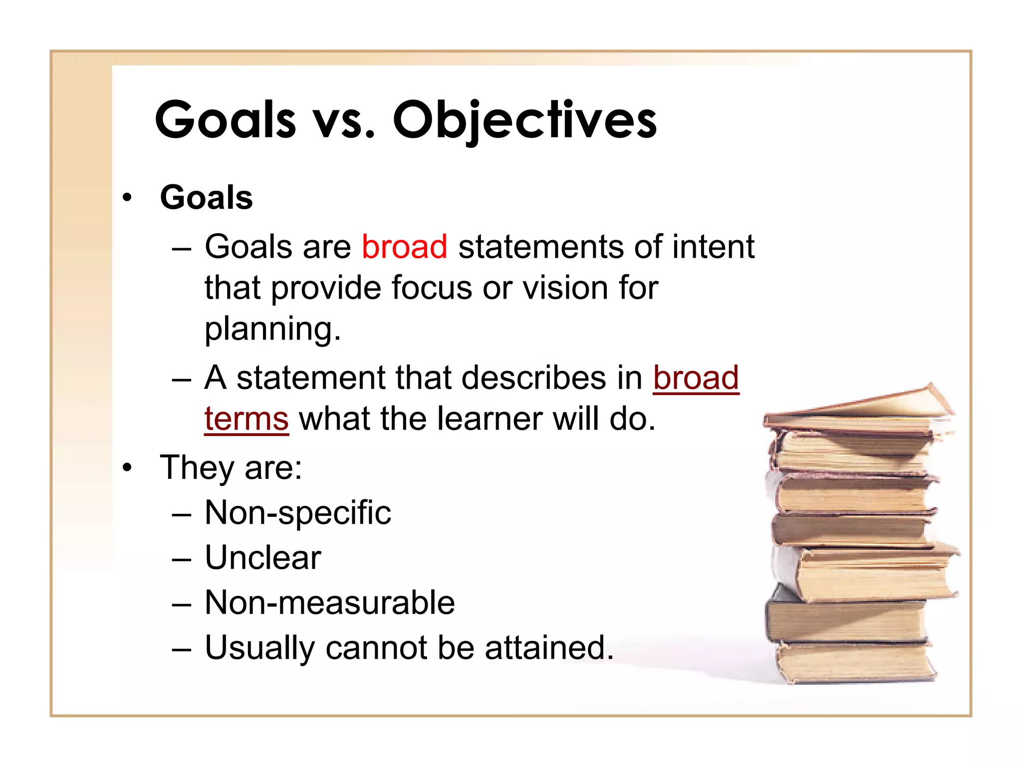 2 Writing Behavioral Objectives Taxonomy of educational objectives (2 ...