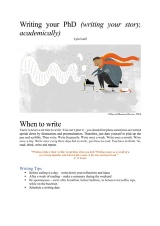 Writing your PhD | PDF