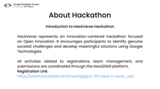 Hack&Verse Kick-off and infor session Event ppt | PDF