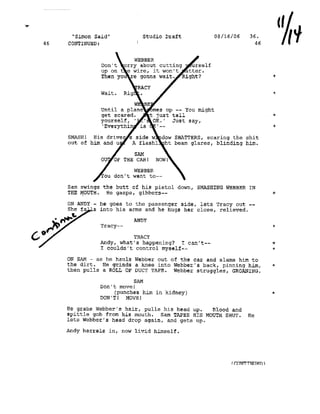 Script Sides Casting