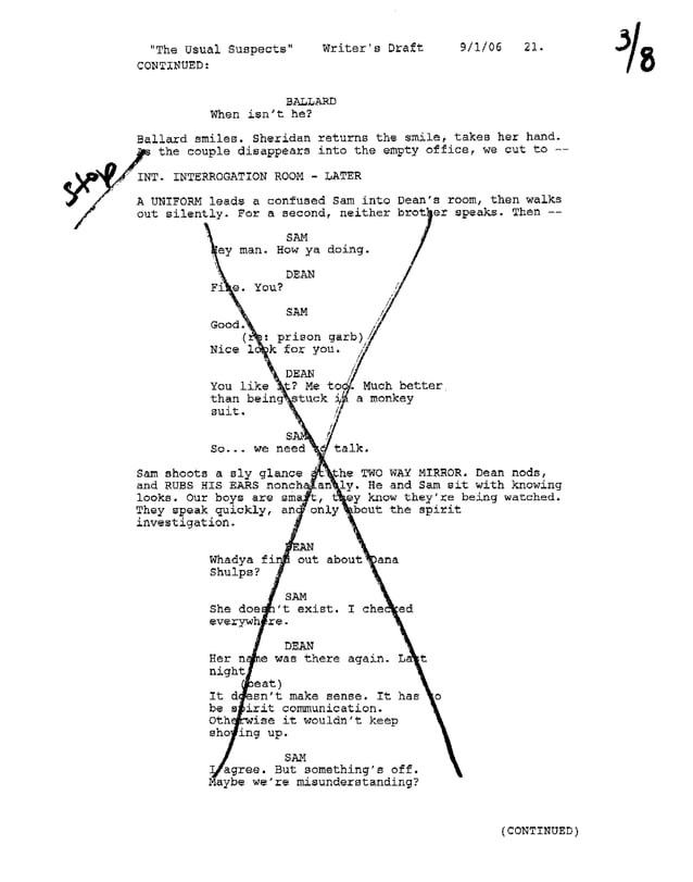 Supernatural 2.07 The Usual Suspects Casting Sides for Detective Peter ...