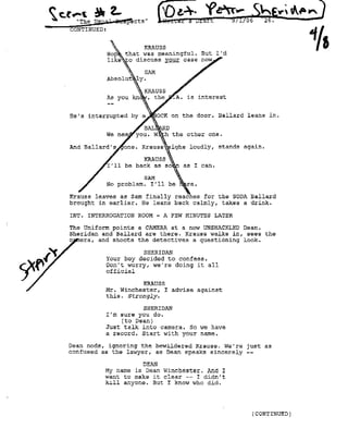 Supernatural 2.07 The Usual Suspects Casting Sides for Detective Peter ...