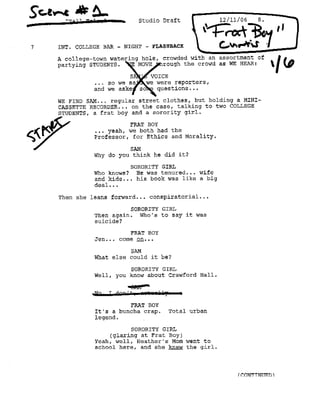 Script Sides Casting