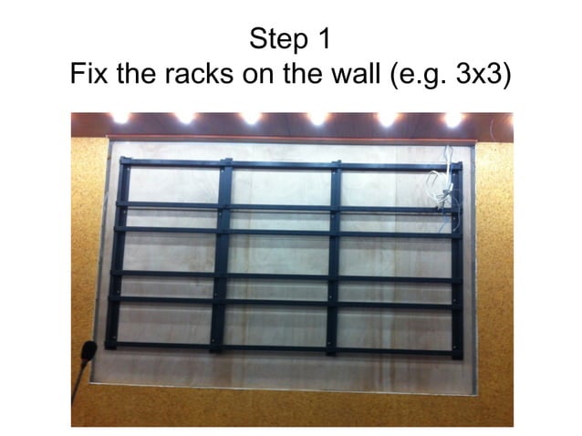 2x2 wall mounting video wall installation step r2 | PPT