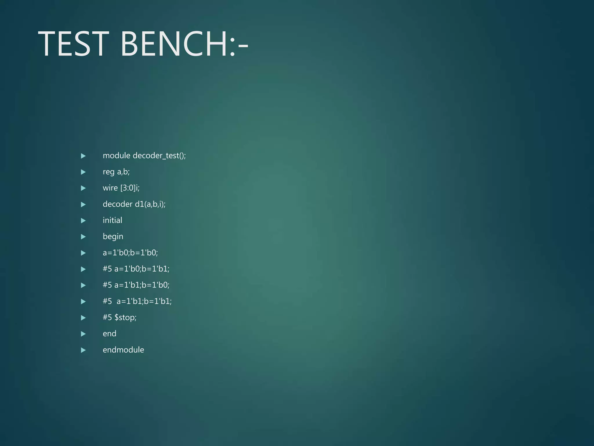 2 x4 decoder using switch level(Alok singh kanpur) | PPTX