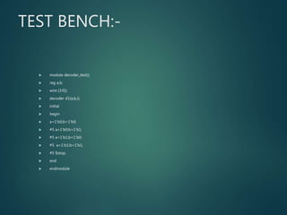 2 x4 decoder using switch level(Alok singh kanpur) | PPTX
