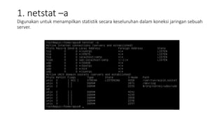 PARAMETER NETSTAT | PPT