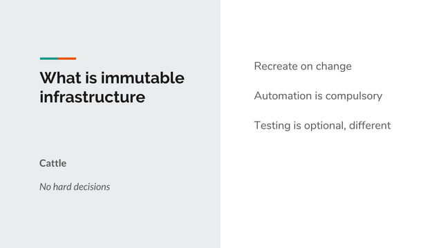 Immutable infrastructure | PPT Immutable infrastructure | PPT