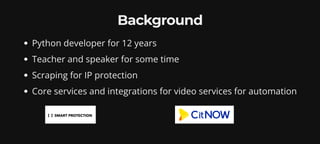 2 years with python and serverless | PPT