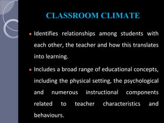 Seminar 2 changing classroom environment | PPT