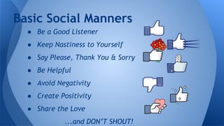 Facebook Friday - Etiquette | PPT