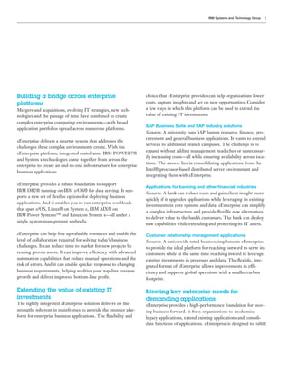 IBM zEnterprise: The smart platform for business applications | PDF | Computer Software and ...