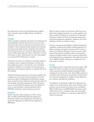 IBM zEnterprise: The smart platform for business applications | PDF | Computer Software and ...