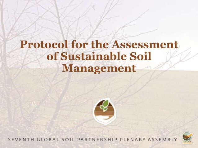 Protocol for assessing sustainable soil management | PPT