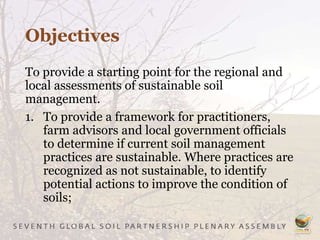 Protocol for assessing sustainable soil management | PPT