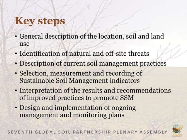 Protocol for assessing sustainable soil management | PPT