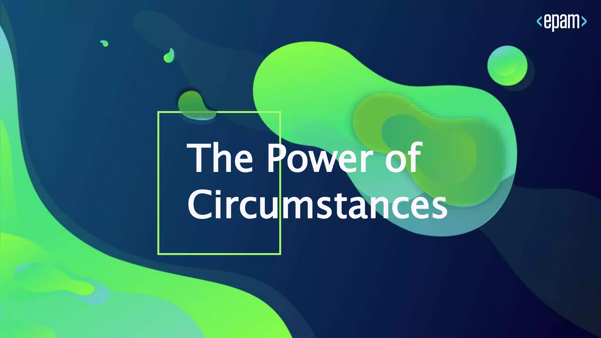 Dmytro Zinoviev - "The power of circumstances" | PPT
