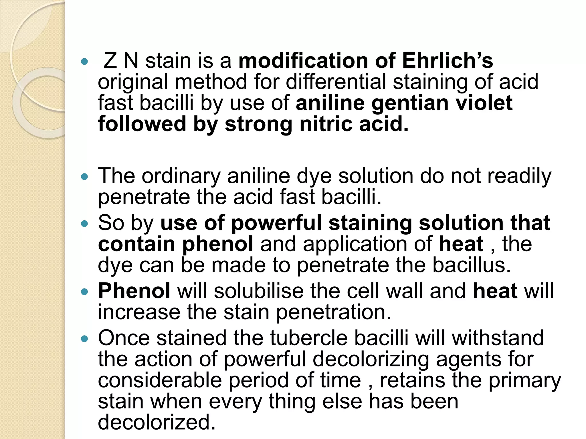 Ziehl-Neelsen n stain / Acid fast stain | PPTX