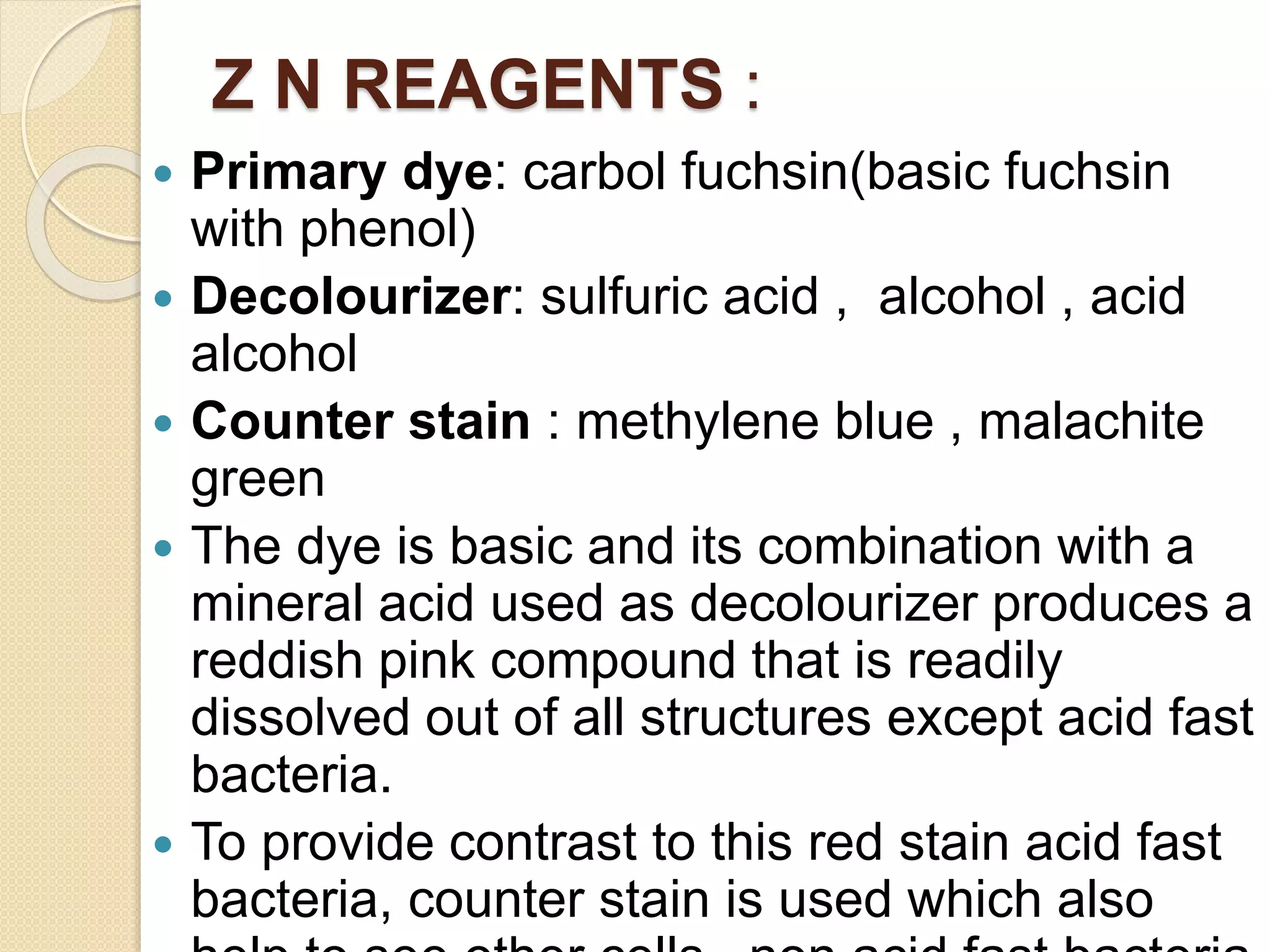Ziehl-Neelsen n stain / Acid fast stain | PPTX