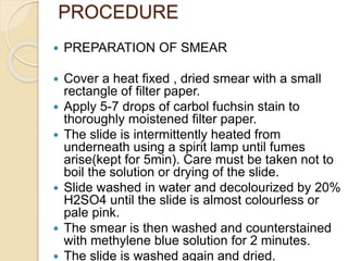 Ziehl-Neelsen n stain / Acid fast stain | PPTX