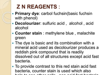 Ziehl-Neelsen n stain / Acid fast stain | PPTX