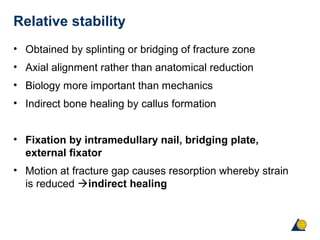 Biomechanics and biology of relative stability | PPT