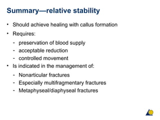 Biomechanics and biology of relative stability | PPT