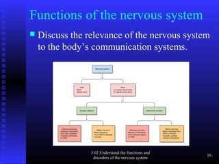 Functions and disorders of the Nervous Systems | PPT