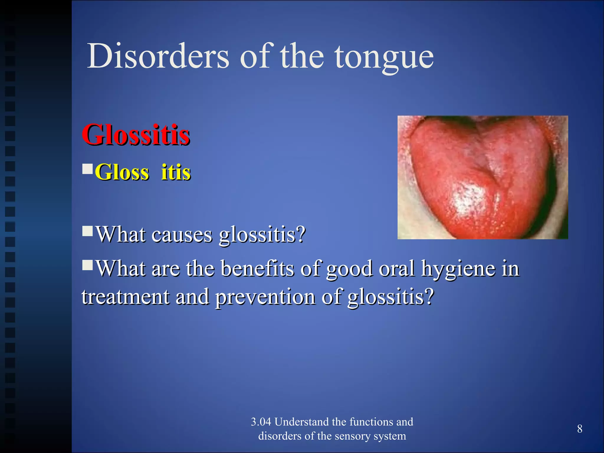 Functions and disorders of the tongue and skin | PPT