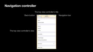 Segues and navigation controllers | PPT