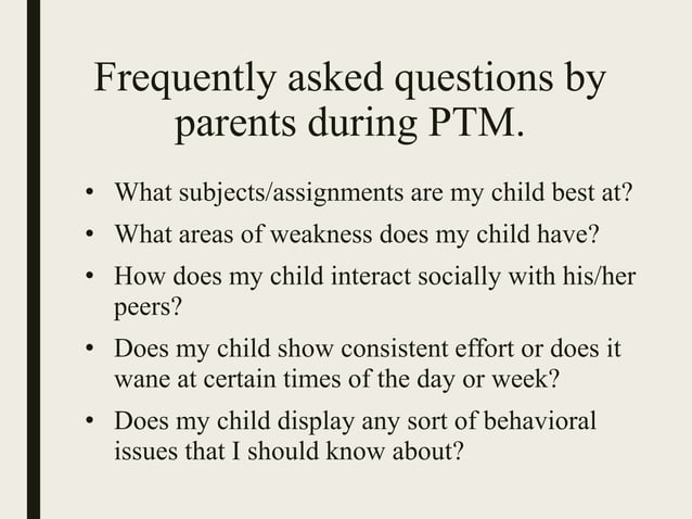 3 09-2020 PTM (Parents Teacher meeting) | PPTX | Parenting | Family and ...
