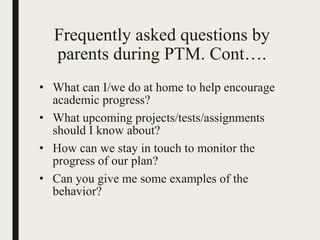 3 09-2020 PTM (Parents Teacher meeting) | PPTX