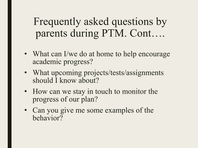 3 09-2020 PTM (Parents Teacher meeting) | PPTX | Parenting | Family and ...