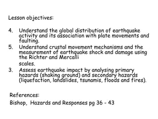 3.4.1 Earthquake Hazards | PPT