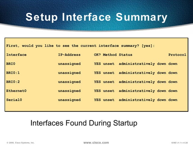 operating and configuring cisco a cisco IOS device | PPT