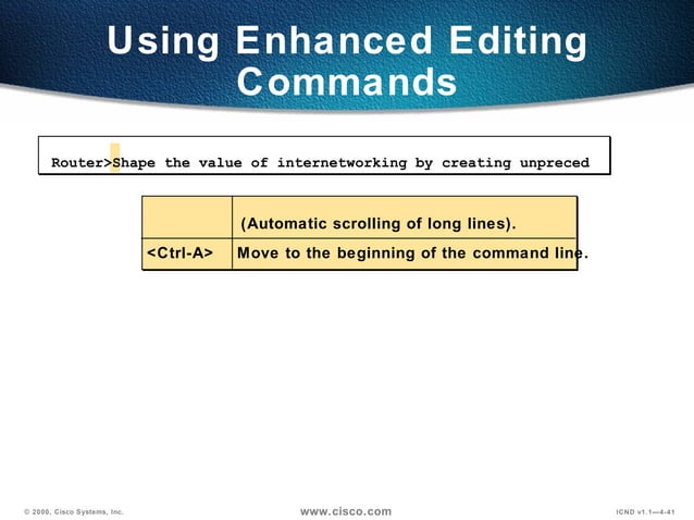 operating and configuring cisco a cisco IOS device | PPT