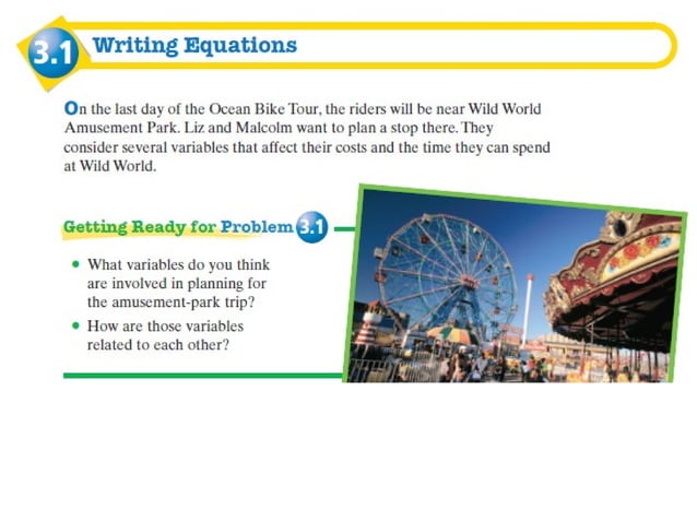 Variables & Patterns Problem 3.1 | PPT