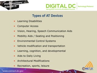 Assistive Technology Options for computer users with disabilities | PPT