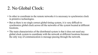 Fundamental Concept of Distributed Computing | PPTX