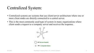 Fundamental Concept of Distributed Computing | PPTX
