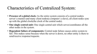 Fundamental Concept of Distributed Computing | PPTX